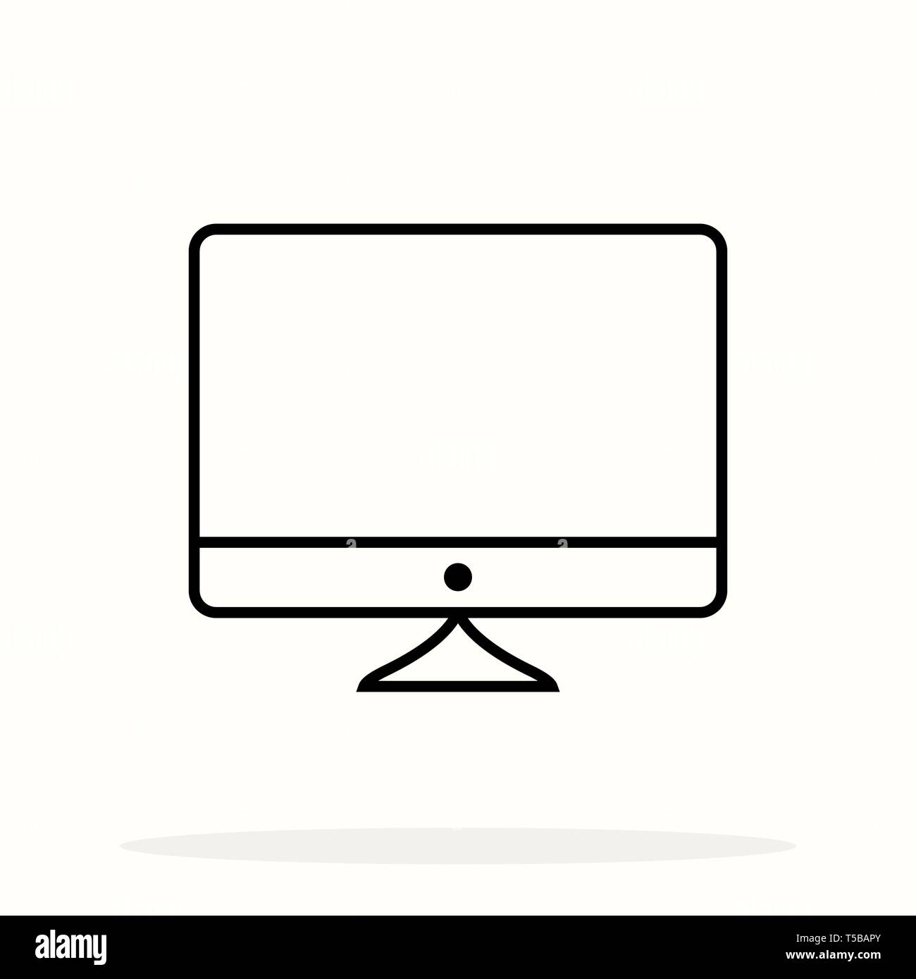 Like mac with blank screen Stock Vector Images - Alamy