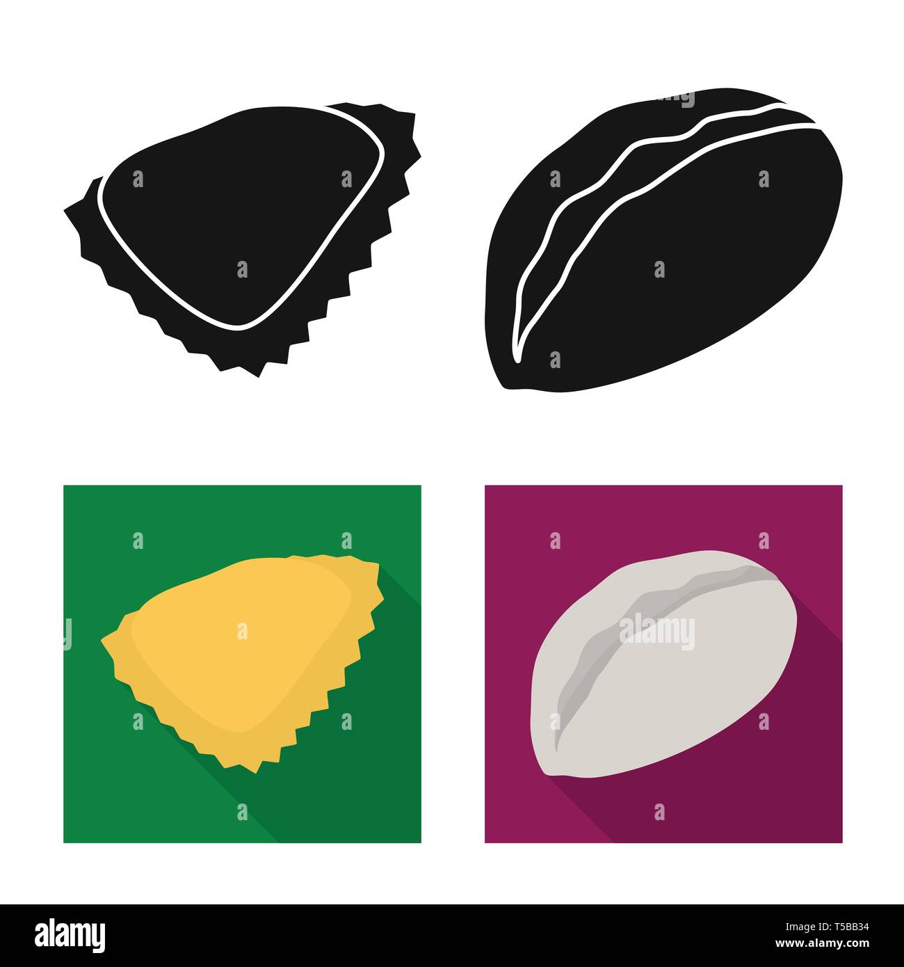Vector design of products and cooking symbol. Collection of products ...