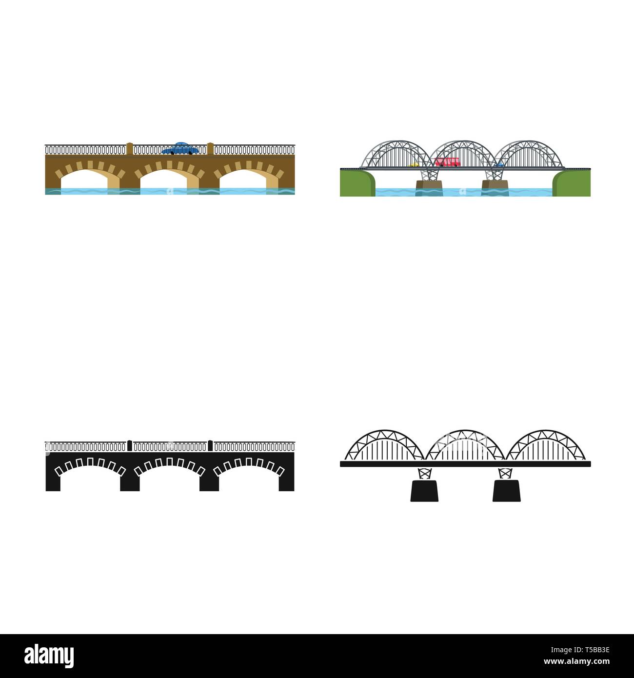 Vector design of connection and design sign. Set of connection and side ...