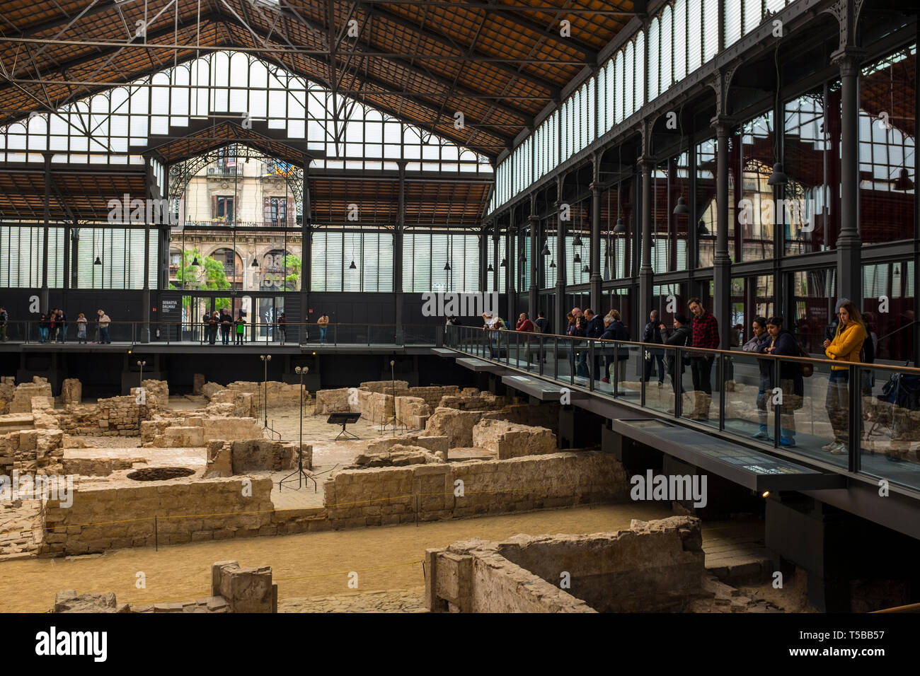 Mercat, Mercado del Born, Barcelona, a former public market, now a ...