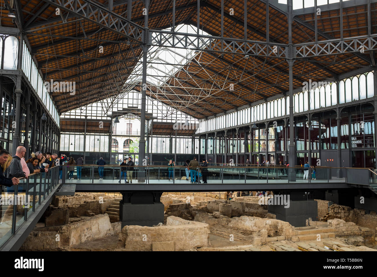 Mercat, Mercado del Born, Barcelona, a former public market, now a ...