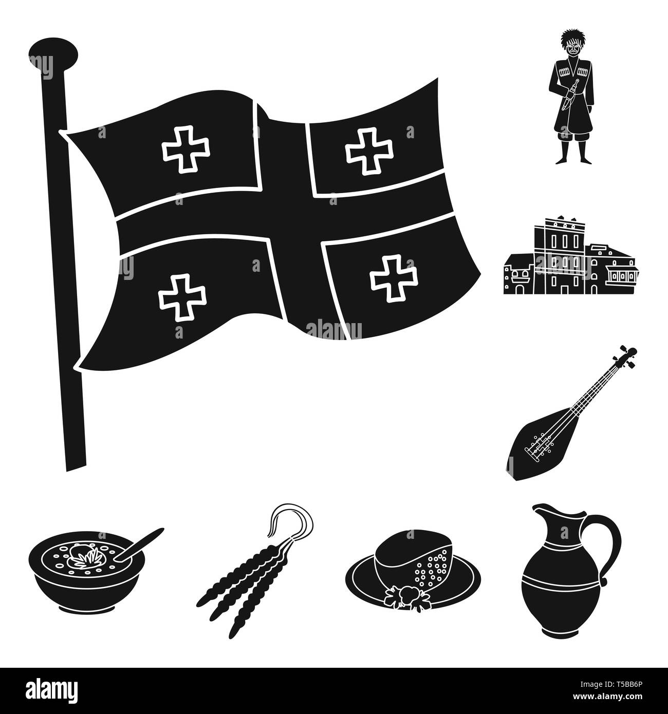 Vector design of heritage and originality symbol. Set of heritage and ...