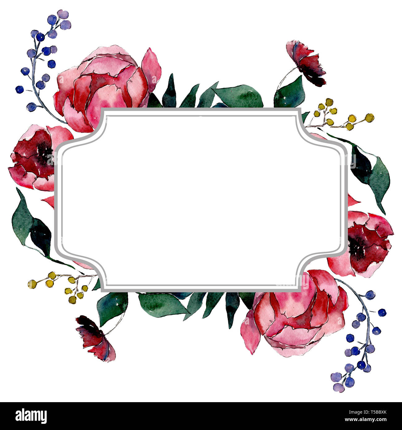 Bouquet floral botanical flowers. Watercolor background illustration ...