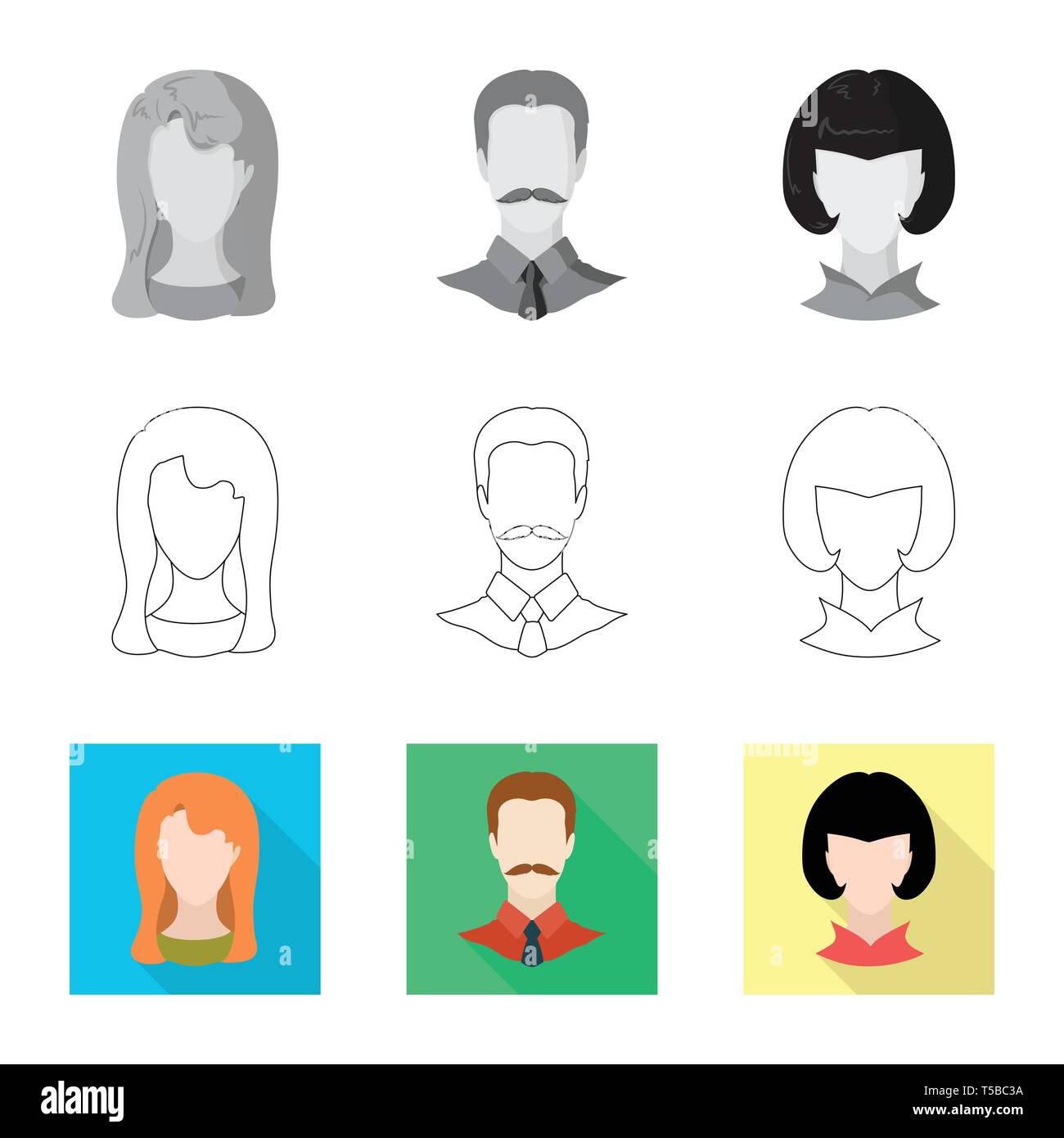 Vector design of professional and photo icon. Collection of ...