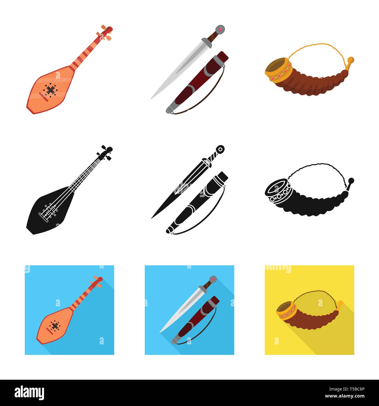 Vector illustration of culture and sightseeing logo. Collection of ...