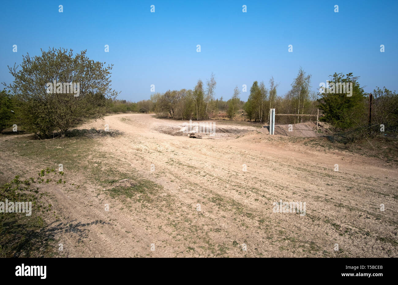 Dry dusty dirt road image Stock Photo - Alamy