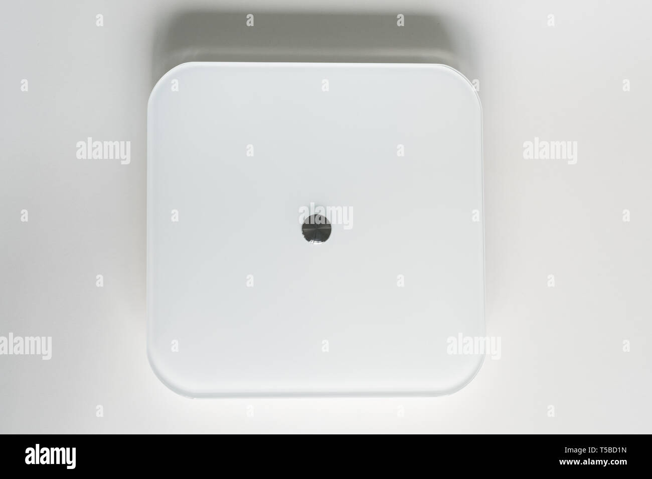 Kitchen scale over white background Stock Photo - Alamy