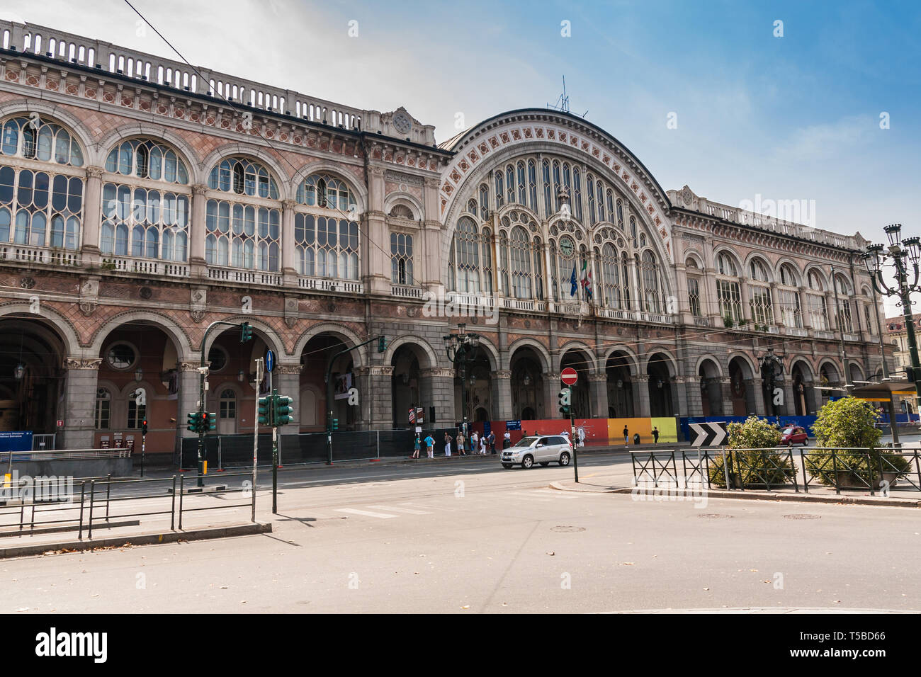 A facade of the Turin railway station Stock Photo - Alamy