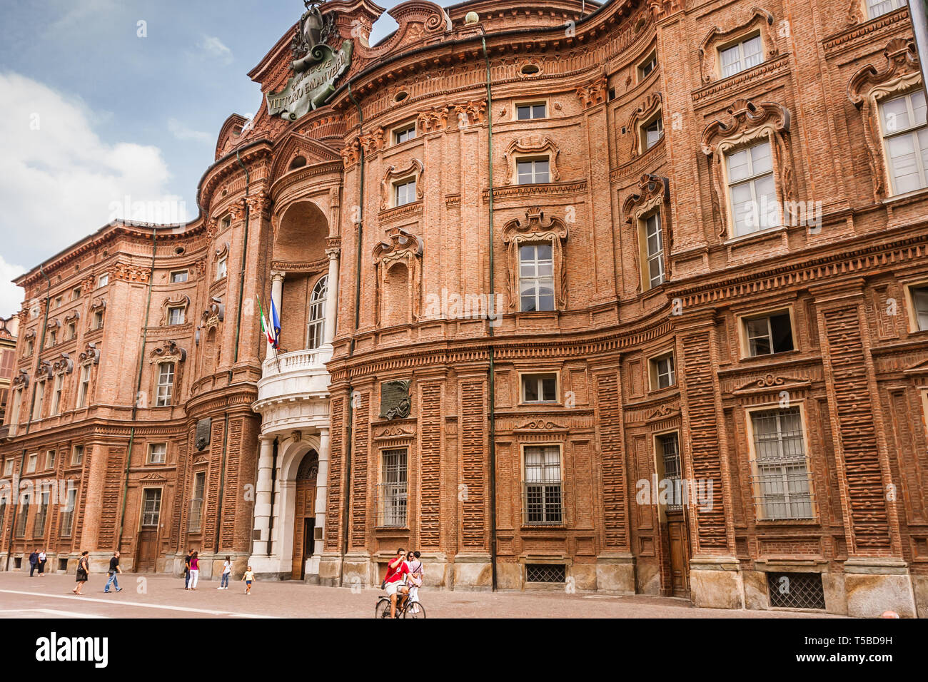 Palazzo Carignano, a 17th-century Baroque palace, Turin Stock Photo - Alamy