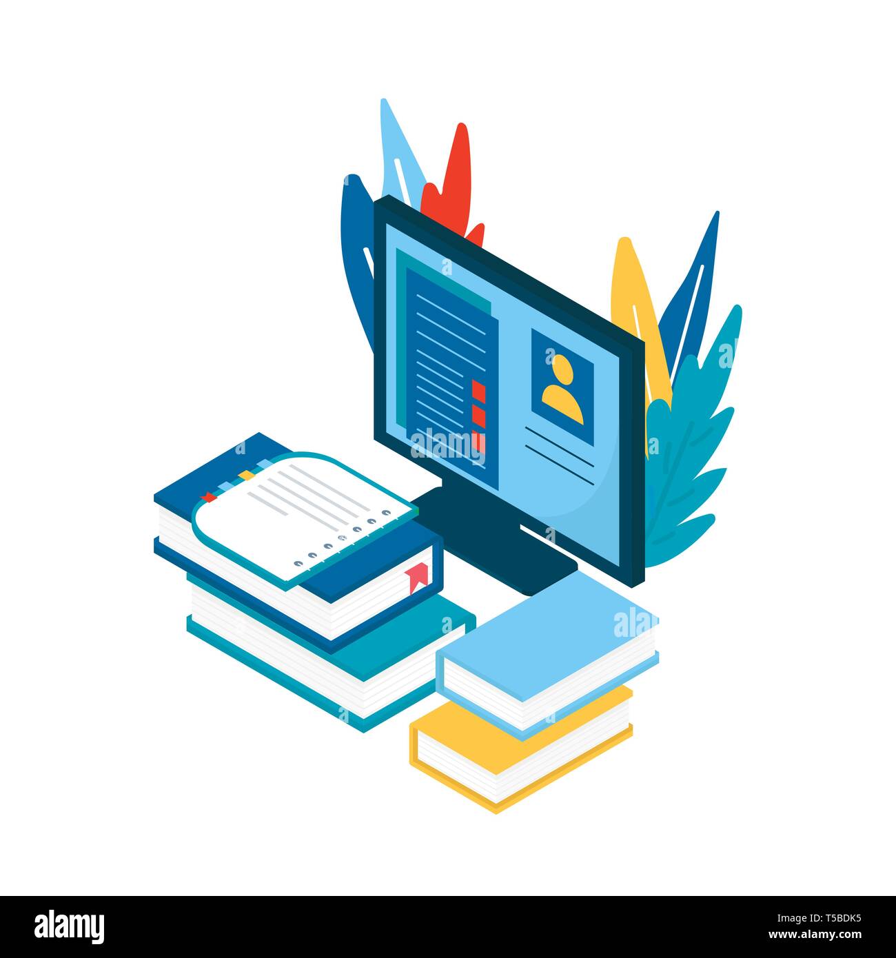 Book lectures Stock Vector Images - Alamy