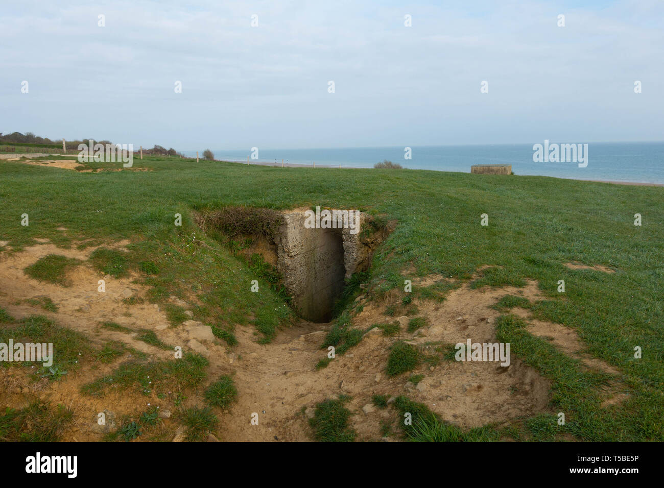 Colleville-sur-Mer, Omaha Beach, Normandy France, March 28,2019 ...