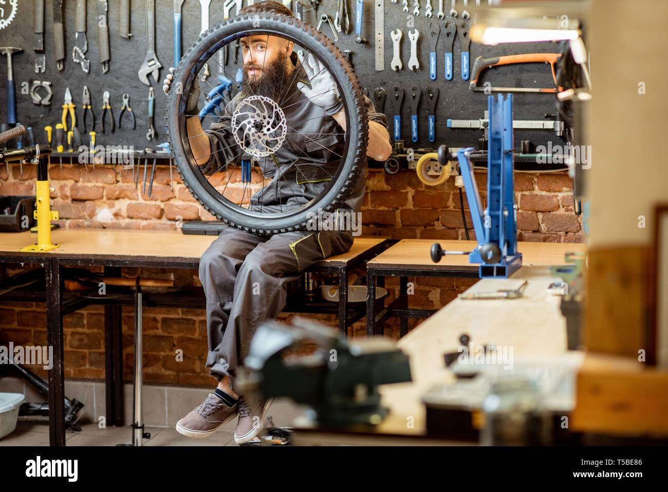 Bike shop interior hi-res stock photography and images - Alamy