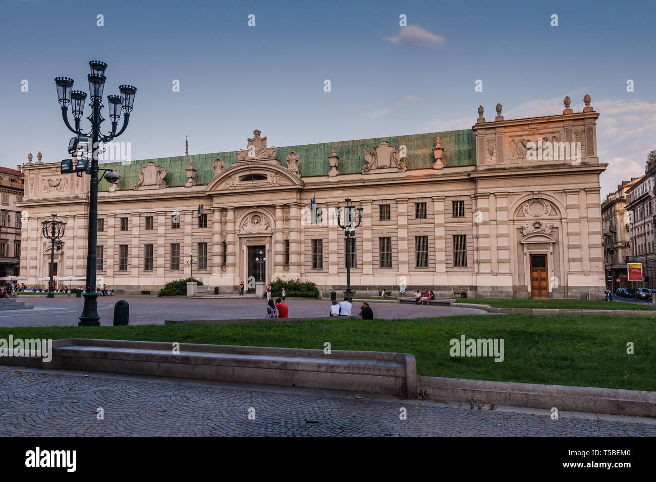 The Turin National University Library building on the Carlo Alberto ...