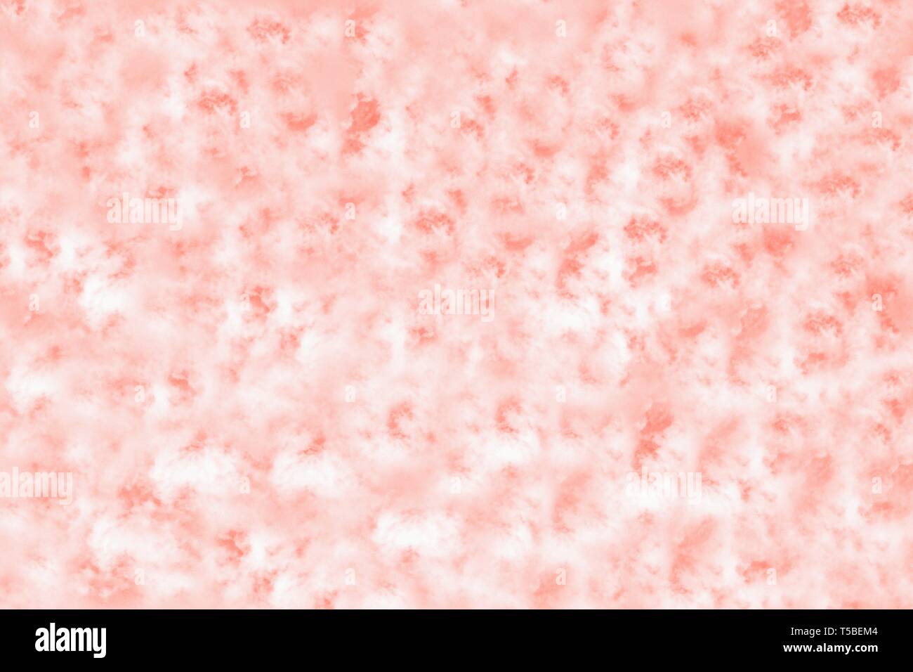 Abstract coral color gradient with white spots background. Patchy ...