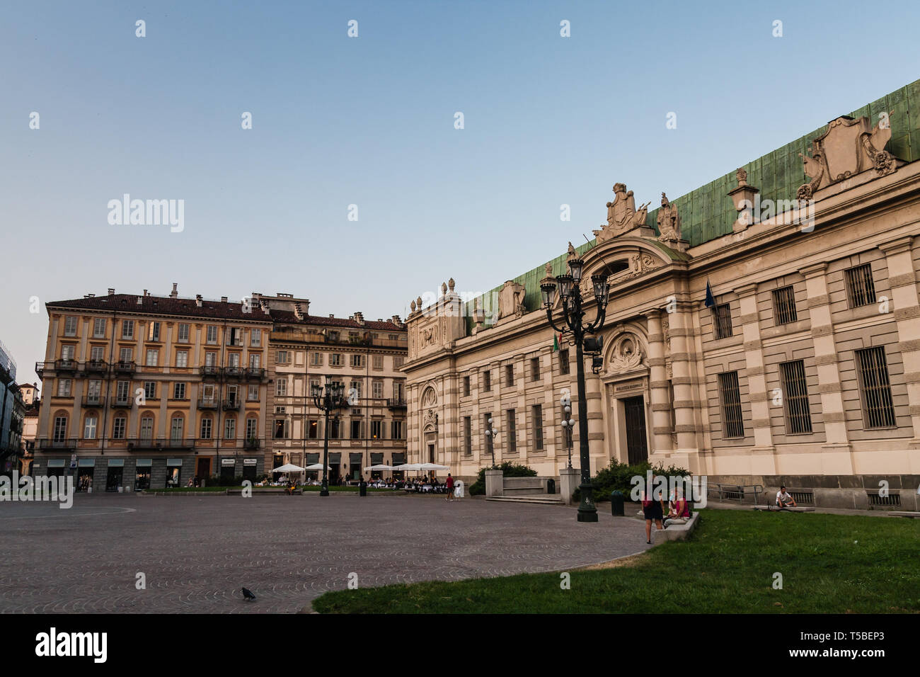 The Turin National University Library building on the Carlo Alberto ...