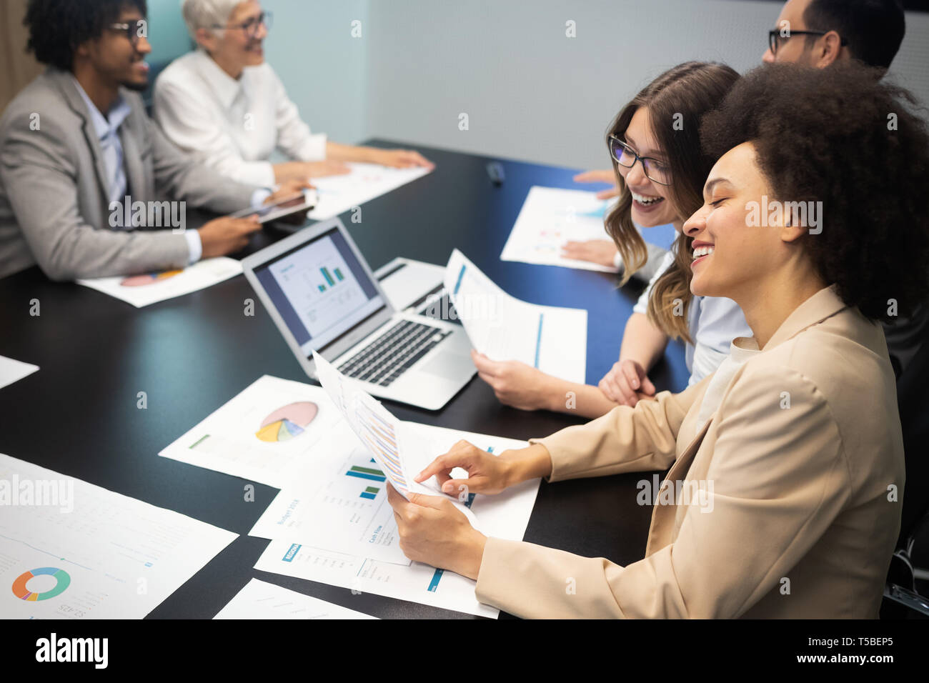 Successful business group of people at work in office Stock Photo - Alamy