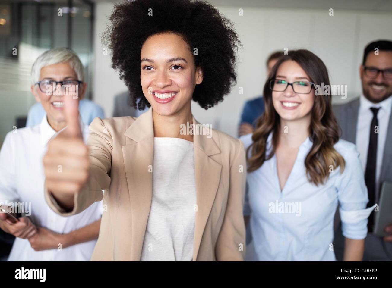Successful business group of people at work in office Stock Photo - Alamy