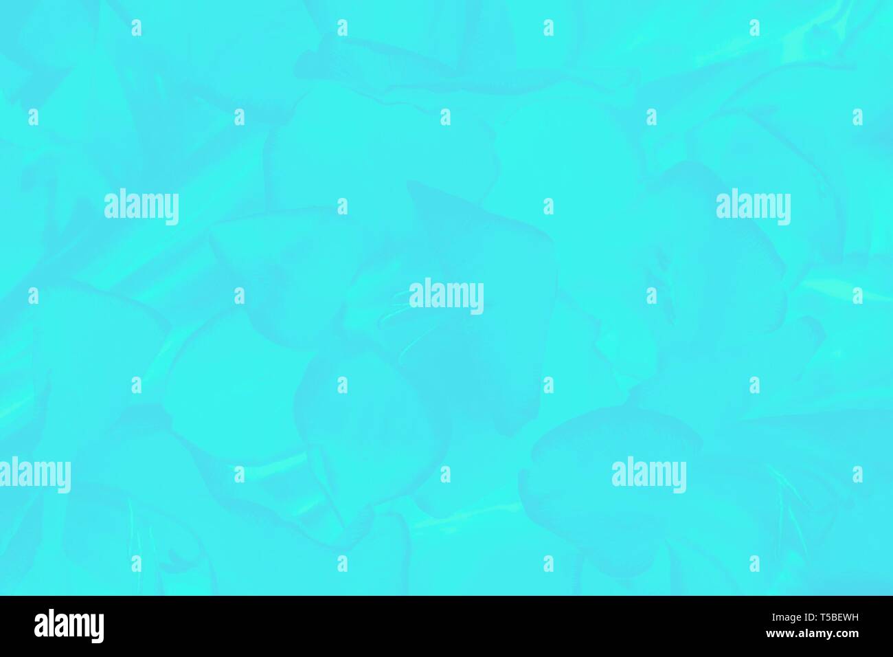 Ultra aqua color background with a delicate violet floral pattern Stock ...