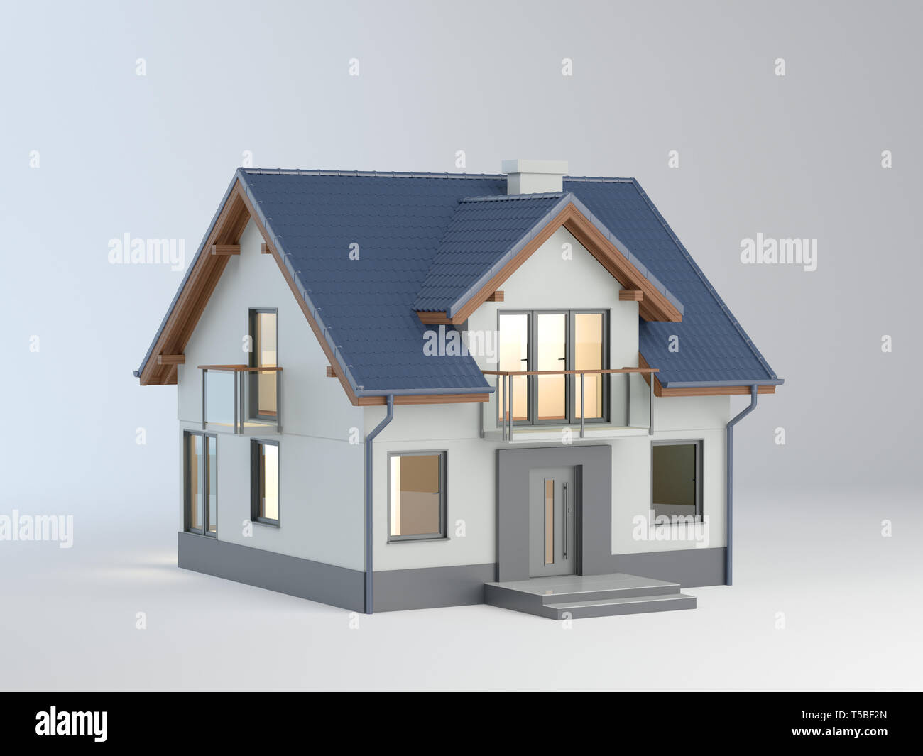 3d illustration model house hi-res stock photography and images - Alamy