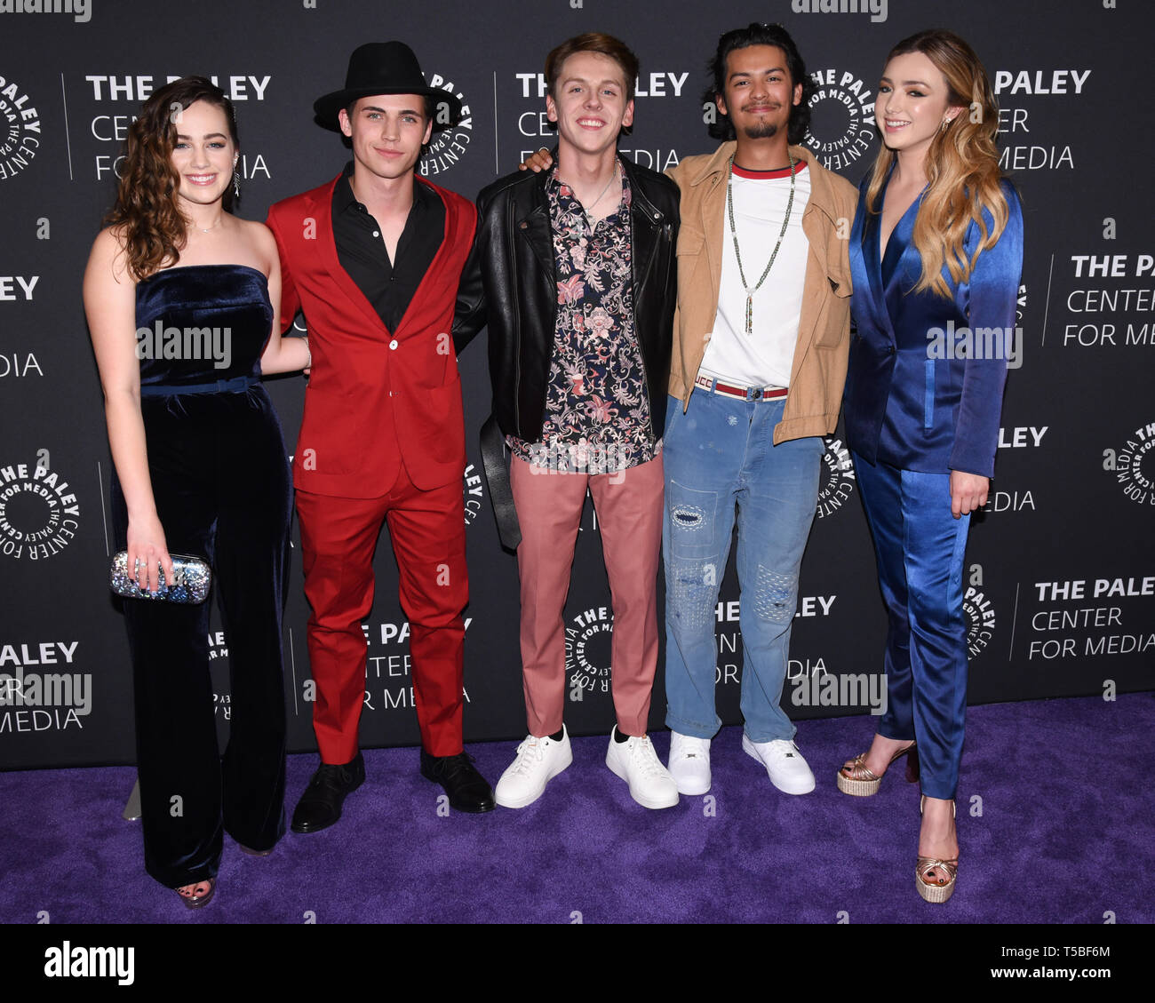 April 22, 2019 - Beverly Hills, California, USA - MARY MOUSER, TANNER ...
