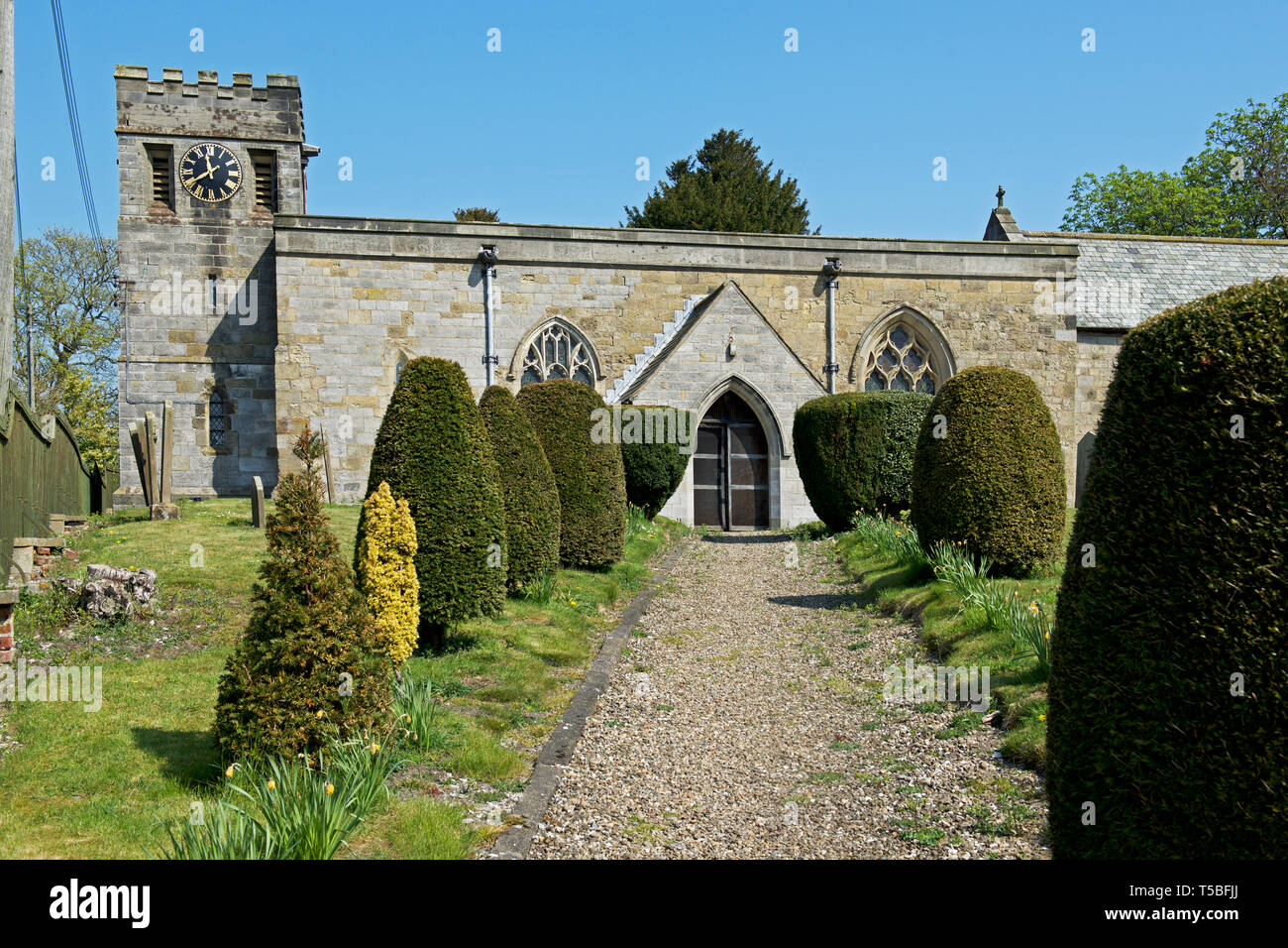 All Saints Church, Thwing, East Yorkshire, England UK Stock Photo - Alamy