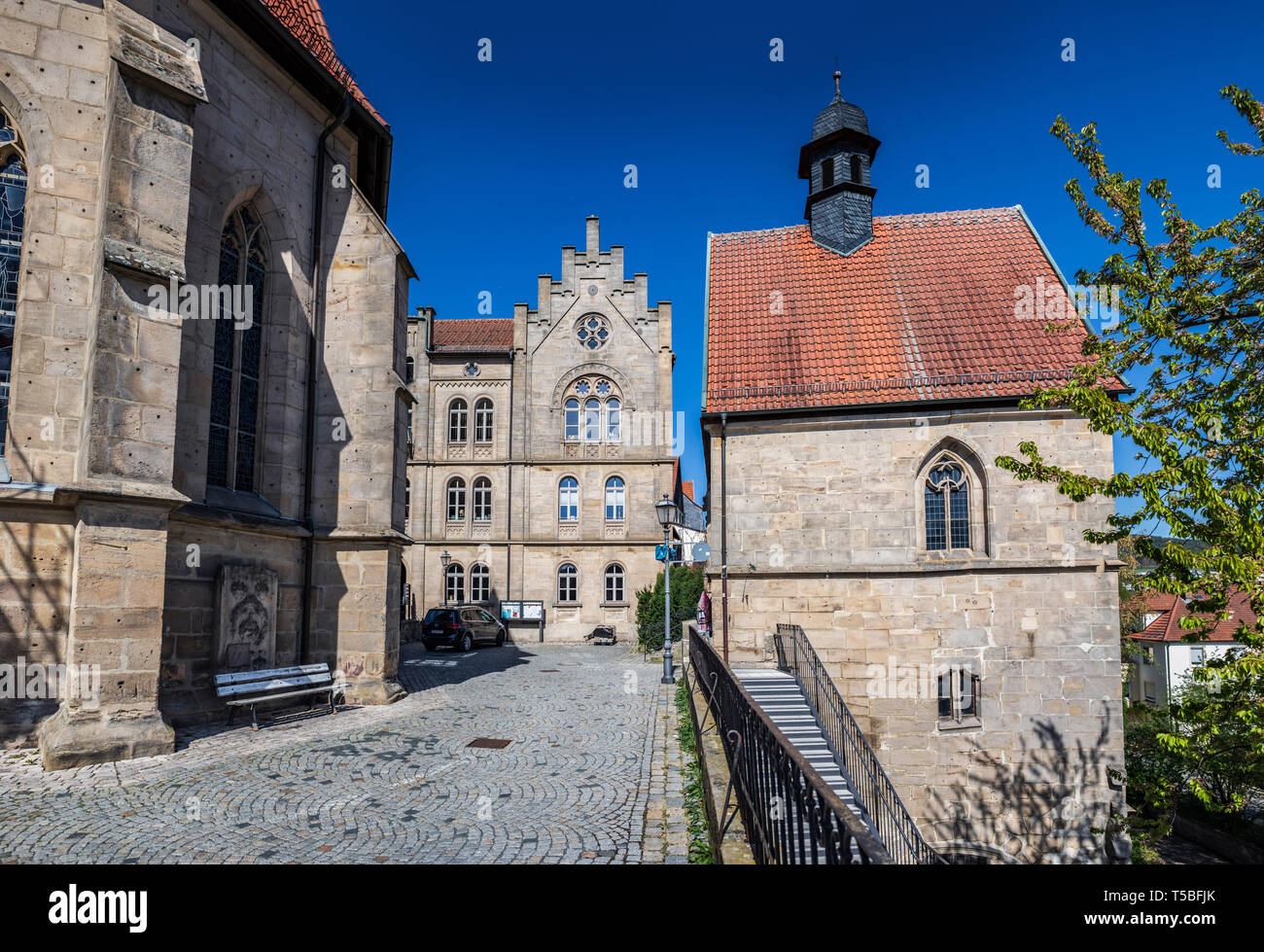 KRONACH, GERMANY - CIRCA APRIL, 2019: St. Johannes der Taeufer alias St ...