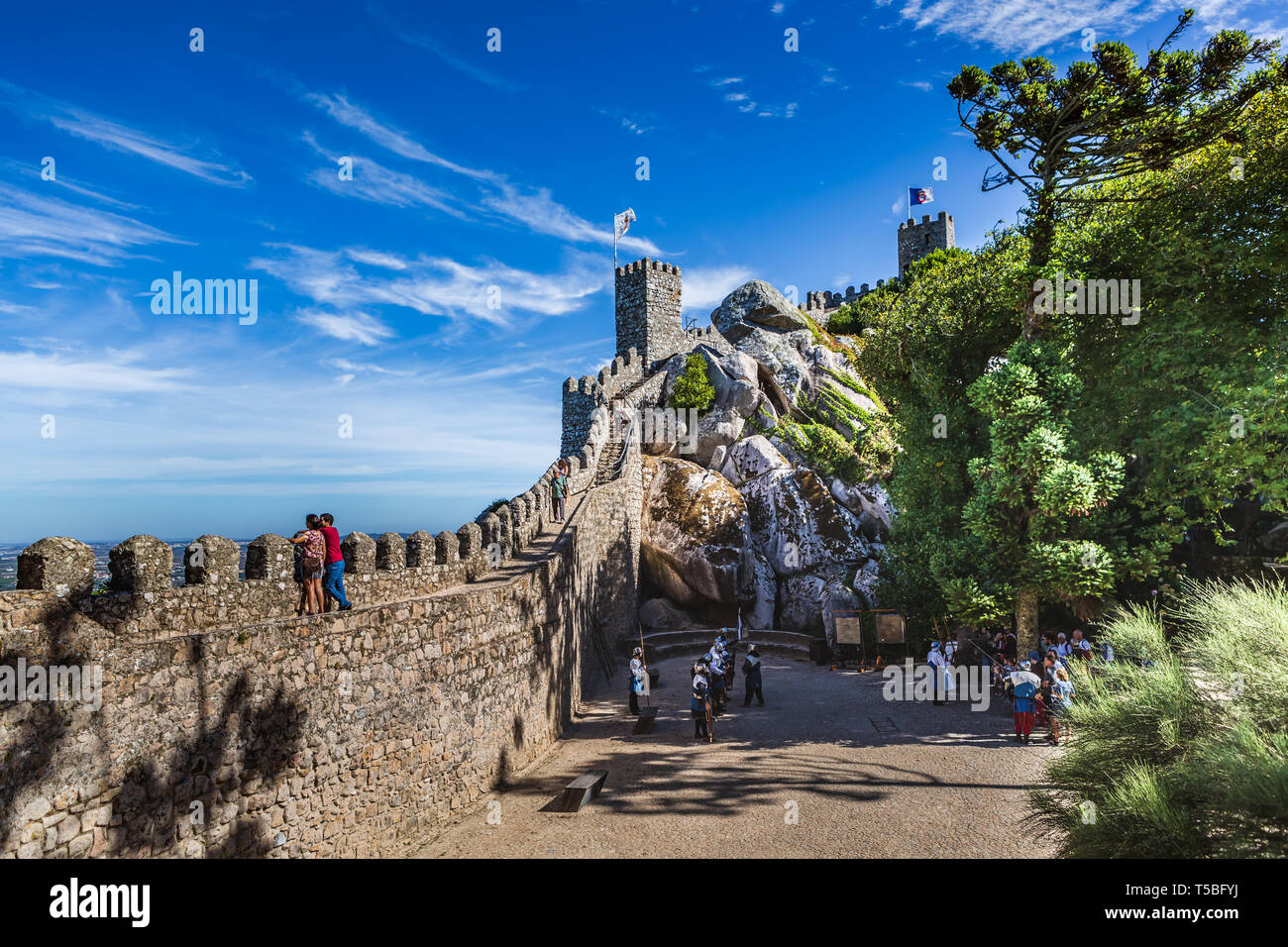 SINTRA, PORTUGAL - CIRCA OCTOBER, 2016: The Castelo dos Mouros alias ...