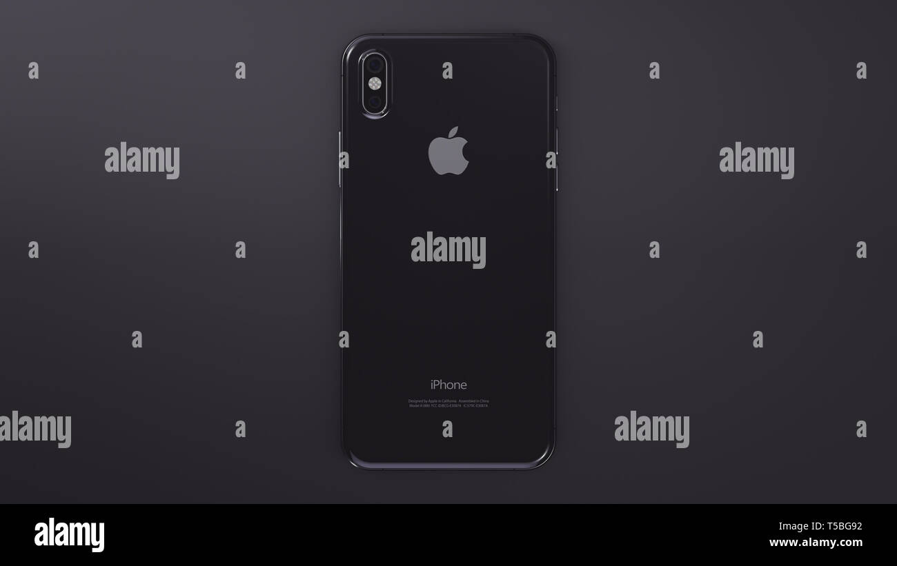 New Iphone X 3d Render Editorial Illustrations Stock Photo - Alamy