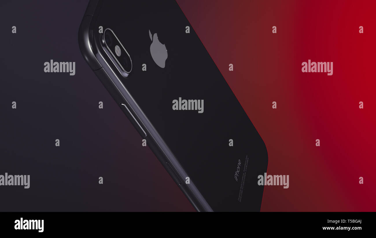 New Iphone X 3d Render Editorial Illustrations Stock Photo - Alamy