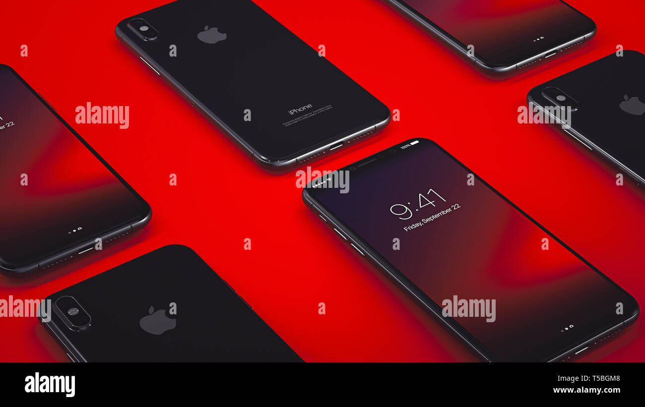 Apple iphone x render hi-res stock photography and images - Alamy