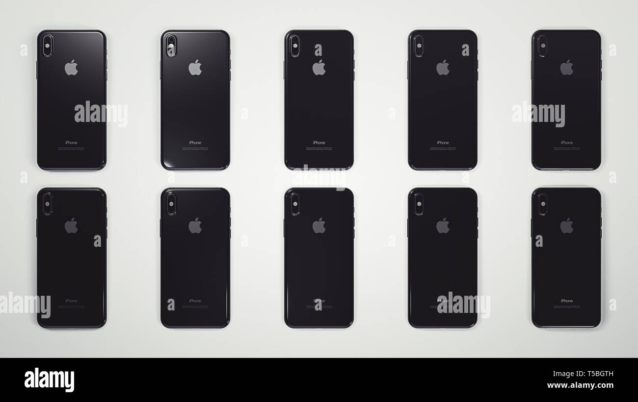 New Iphone X 3d Render Editorial Illustrations Stock Photo - Alamy