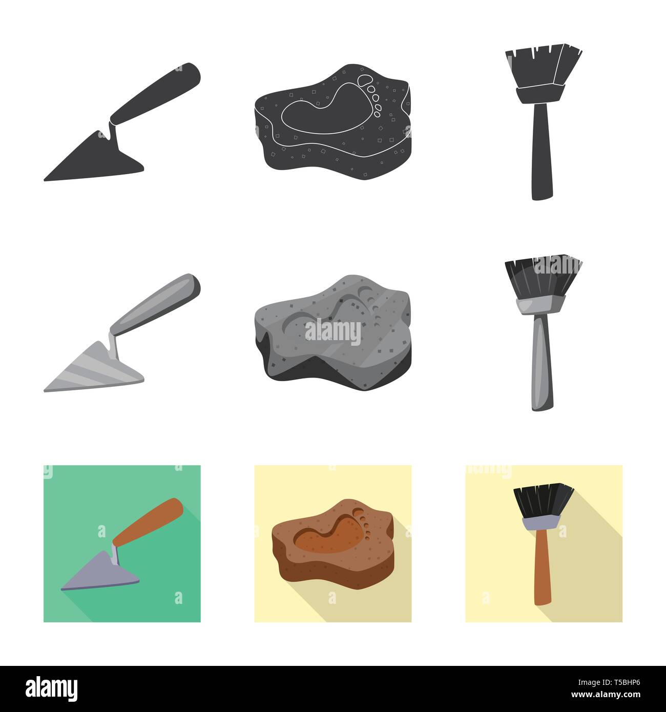 tool,rock,brush,trowel,imprint,dig,track,equipment,repair,old,sweep ...