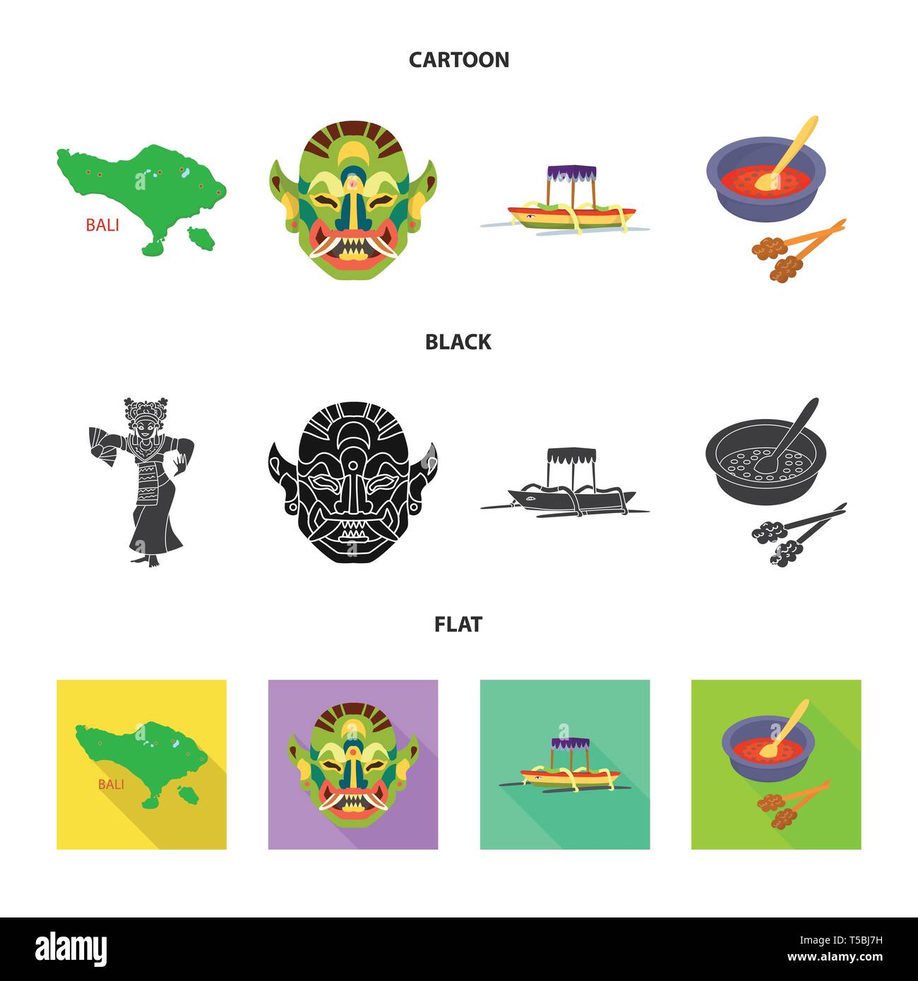 Vector illustration of and travel symbol. Collection of and traditional ...