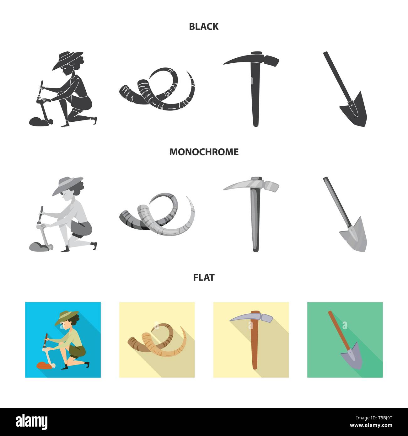 Vector design of story and items sign. Collection of story and ...