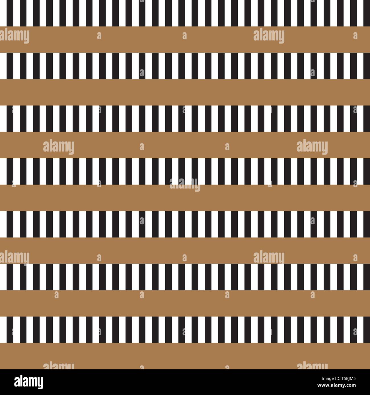 Abstract seamless geometric vertical thin strips pattern with golden ...