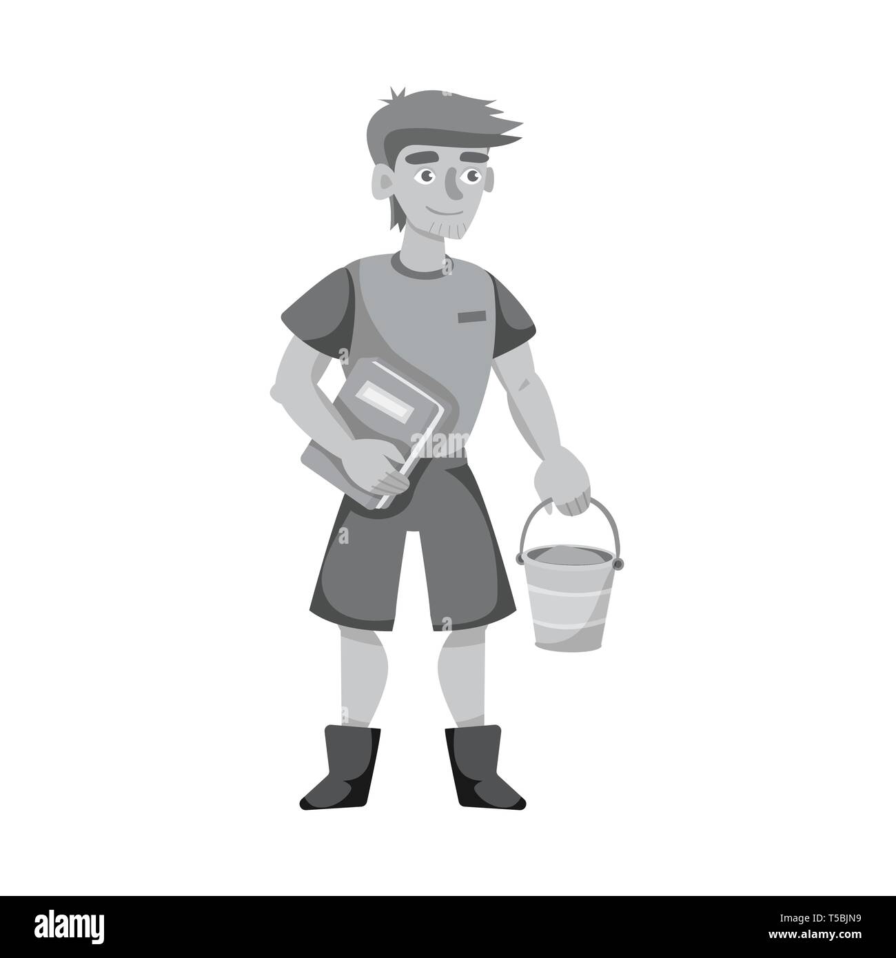 Vector design of zookeeper and man icon. Collection of zookeeper and ...