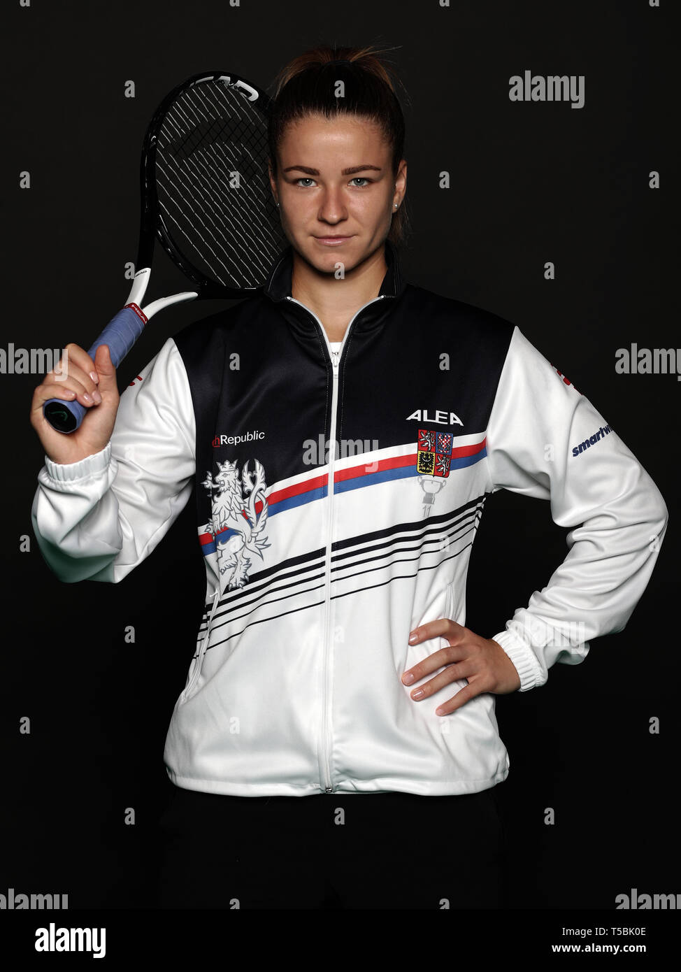 Czech tennis player Karolina Muchova poses for the photographer prior ...