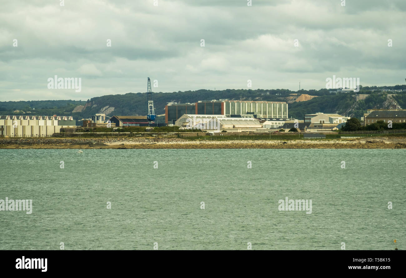 Cherbourg-Octeville, France - August 27, 2018: La Manche and the ...