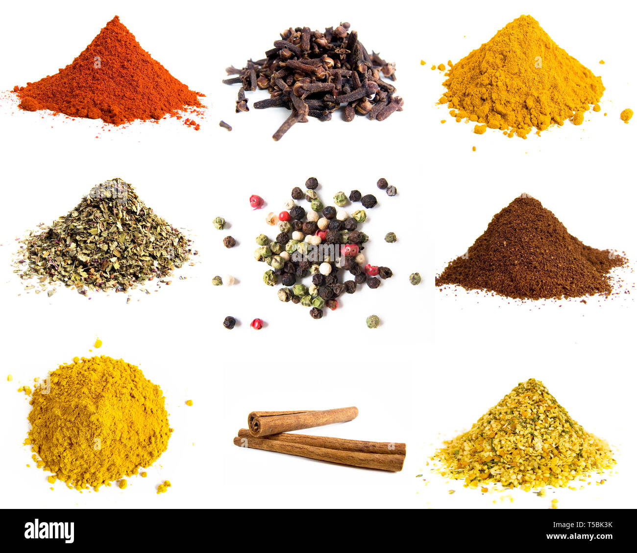 Pile colorful spice ground turmeric hi-res stock photography and images ...