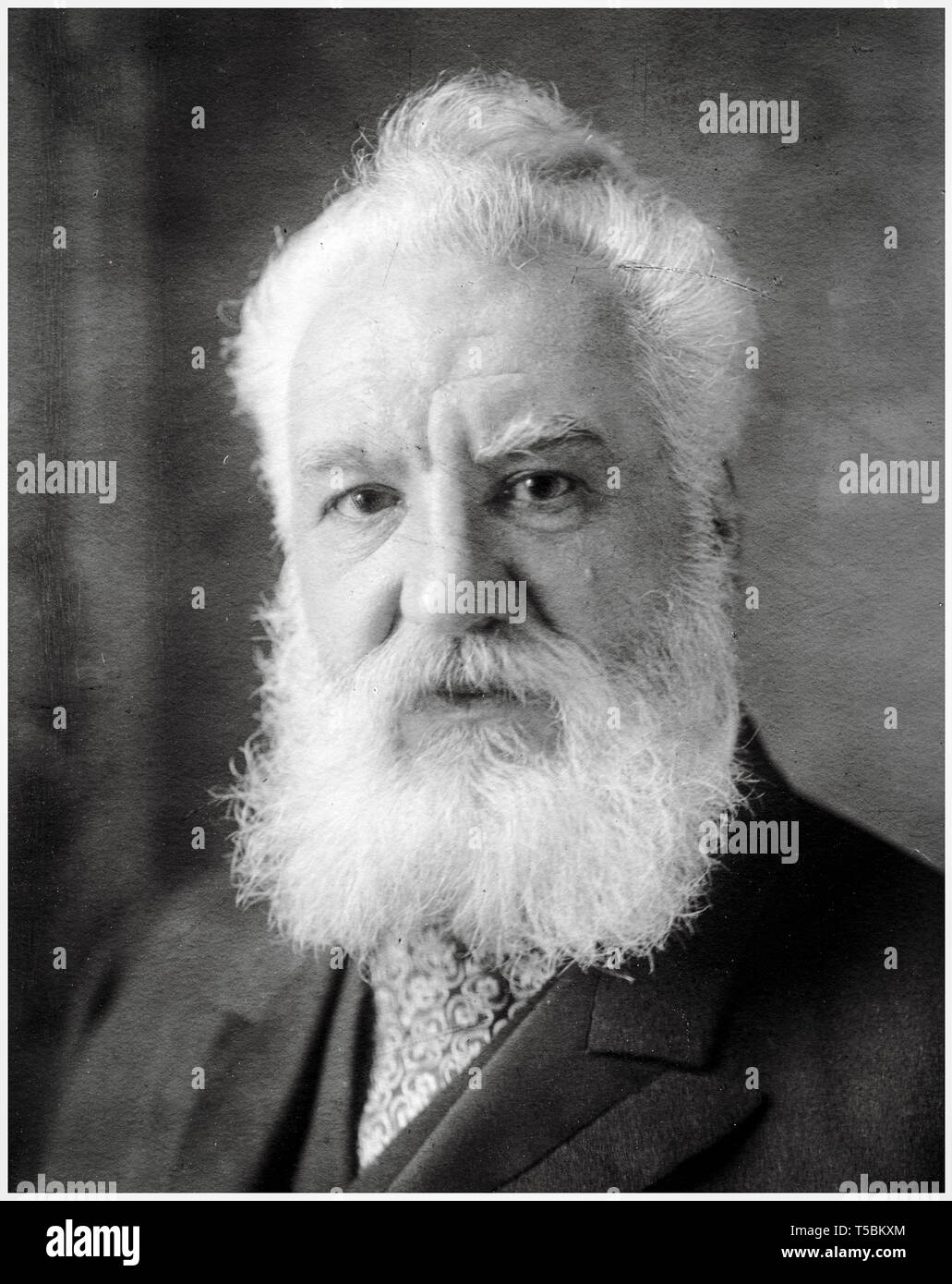 Alexander Graham Bell (1847-1922), portrait, c. 1850, Harris & Ewing ...