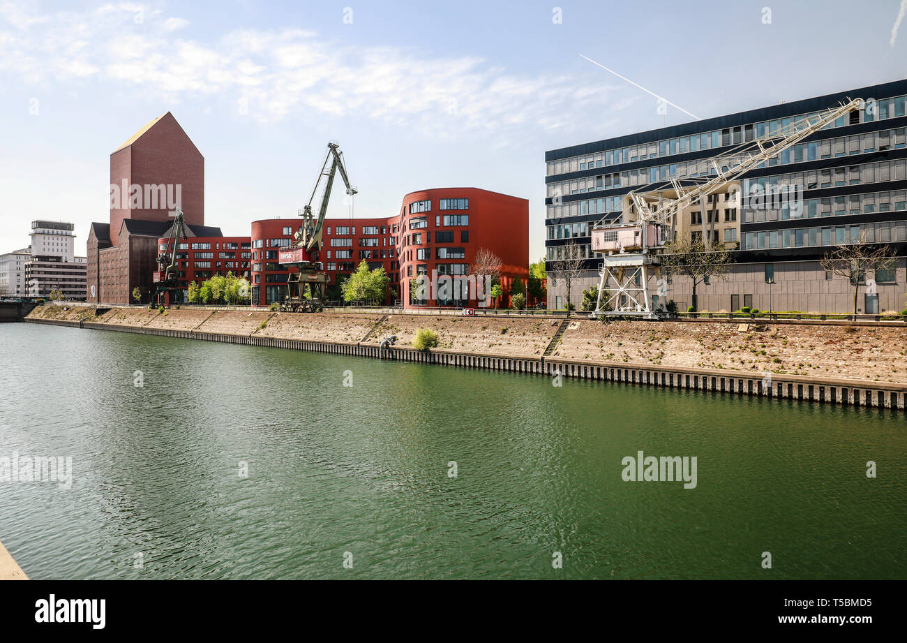 Duisburg, Ruhr area, North Rhine-Westphalia, Germany - Inner harbour ...