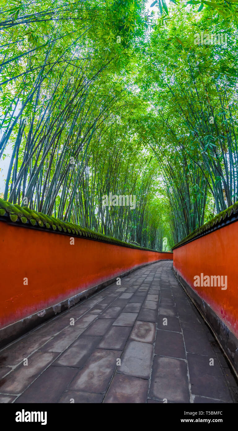 Red walls bamboos china chinese hi-res stock photography and images - Alamy