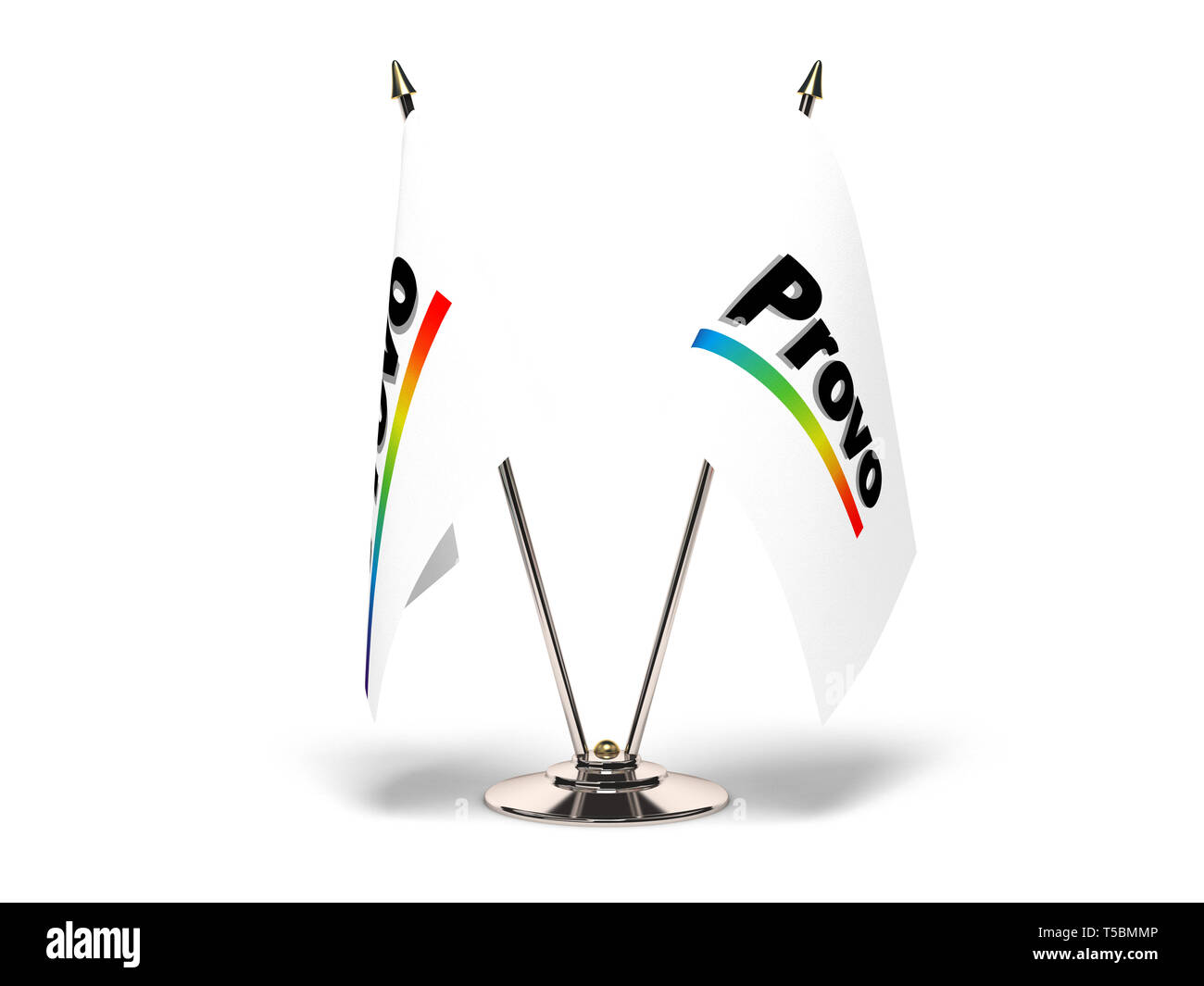 Utah Provo Flag (Flags Isolated with clipping path Stock Photo - Alamy