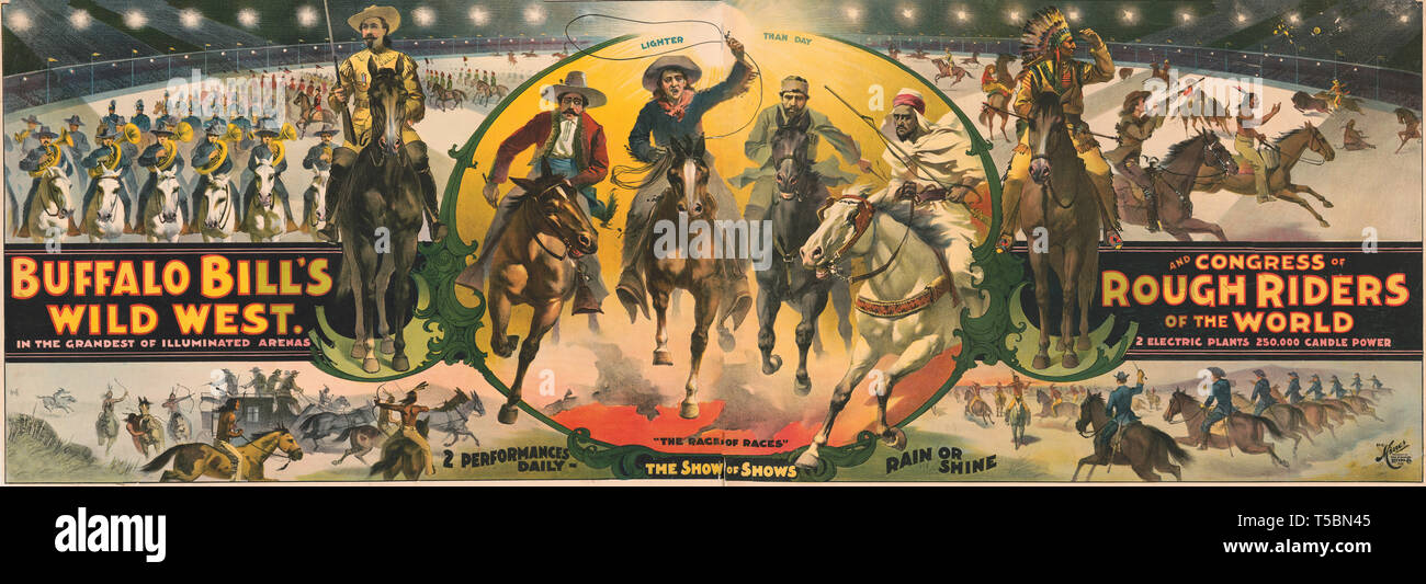 Buffalo bill and the indians hi-res stock photography and images - Alamy