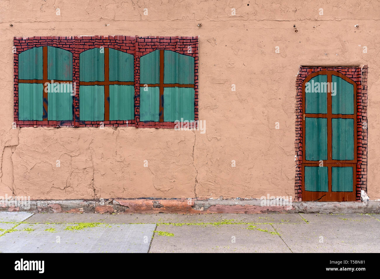 Corrugated metal windows hi-res stock photography and images - Alamy