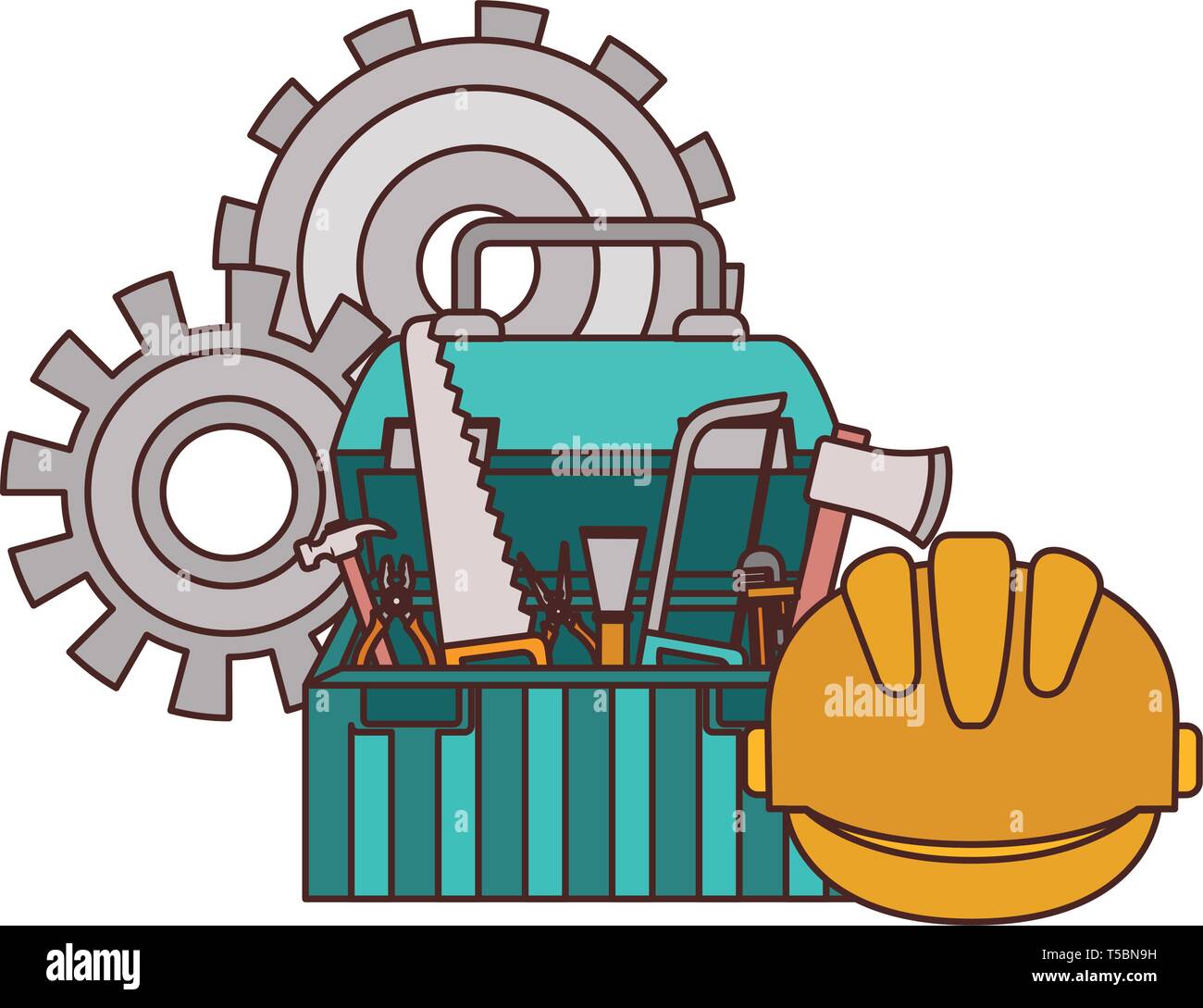 construction tool box isolated icon Stock Vector Image & Art - Alamy