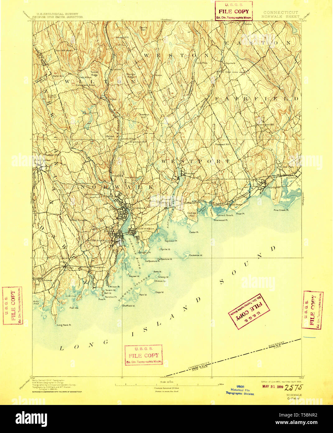 Norwalk connecticut map hi-res stock photography and images - Alamy