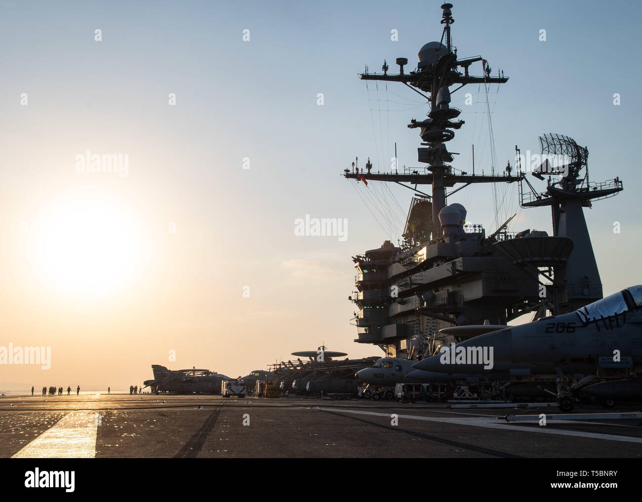 The Aircraft Carrier Uss John C Stennis Cvn 74 Transits The Suez