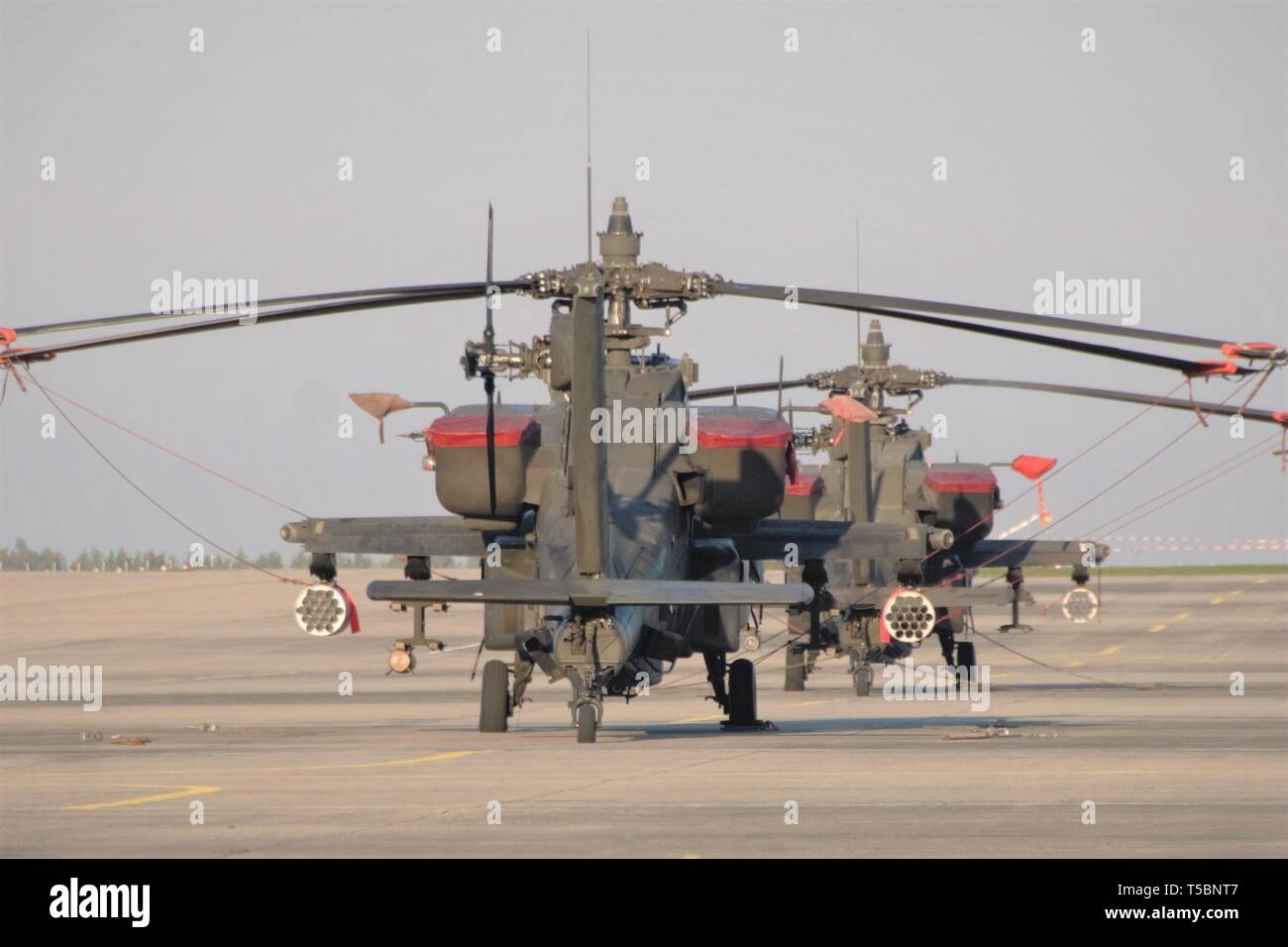 U.S. Army Apache helicopters assigned to 12th Combat Aviation Brigade ...