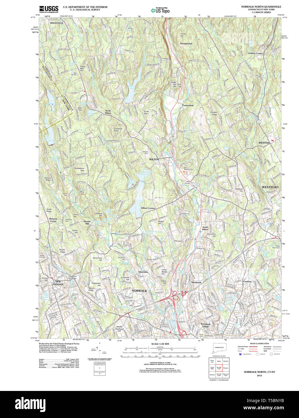 Map of norwalk hi-res stock photography and images - Alamy